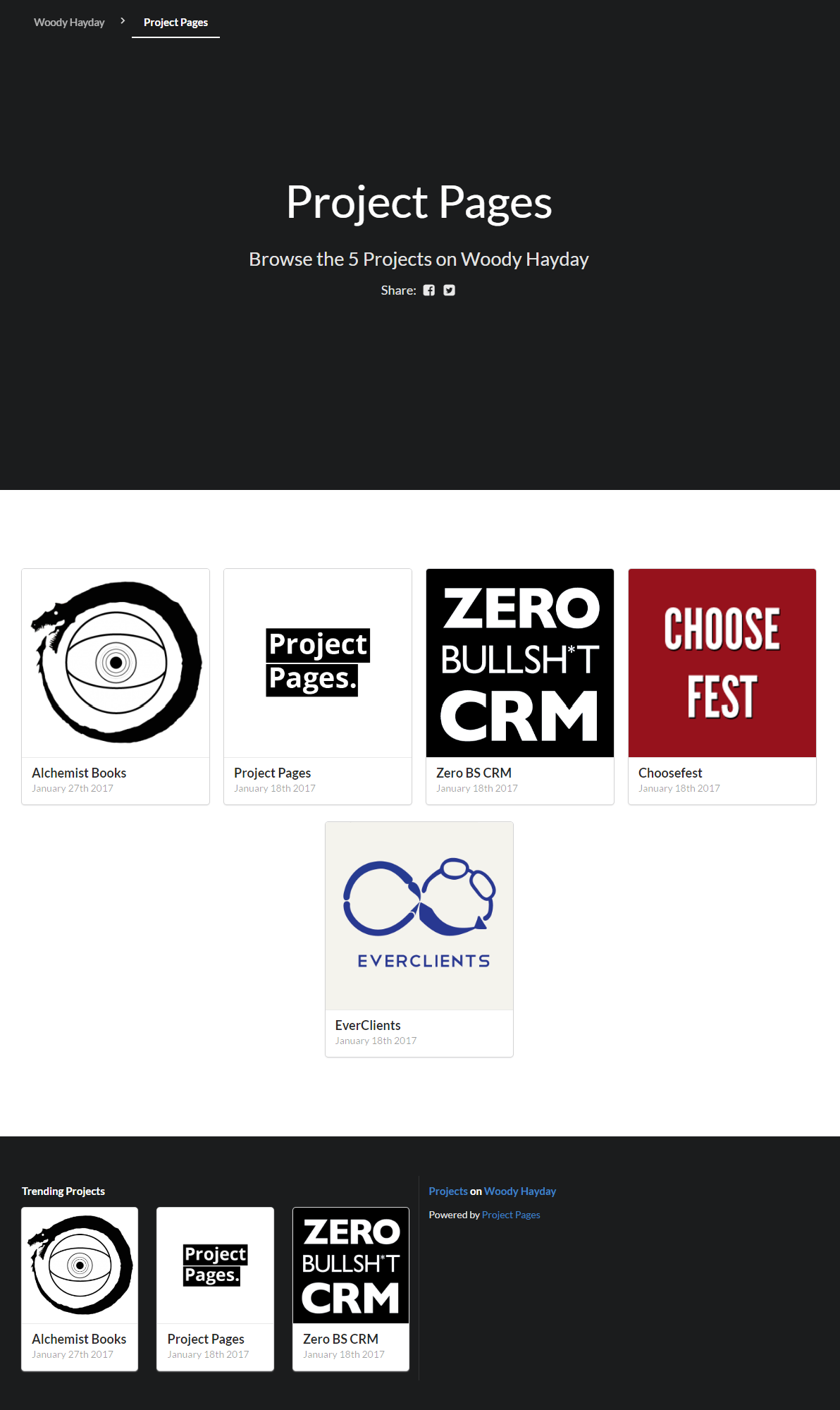 Project Pages 2.0 Launch - Woody Hayday